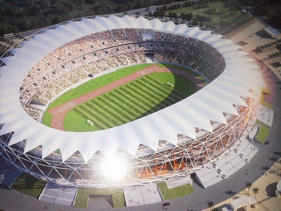 Le Stade Olympique d’Ebimpé construit avec le Ciment Bélier ...