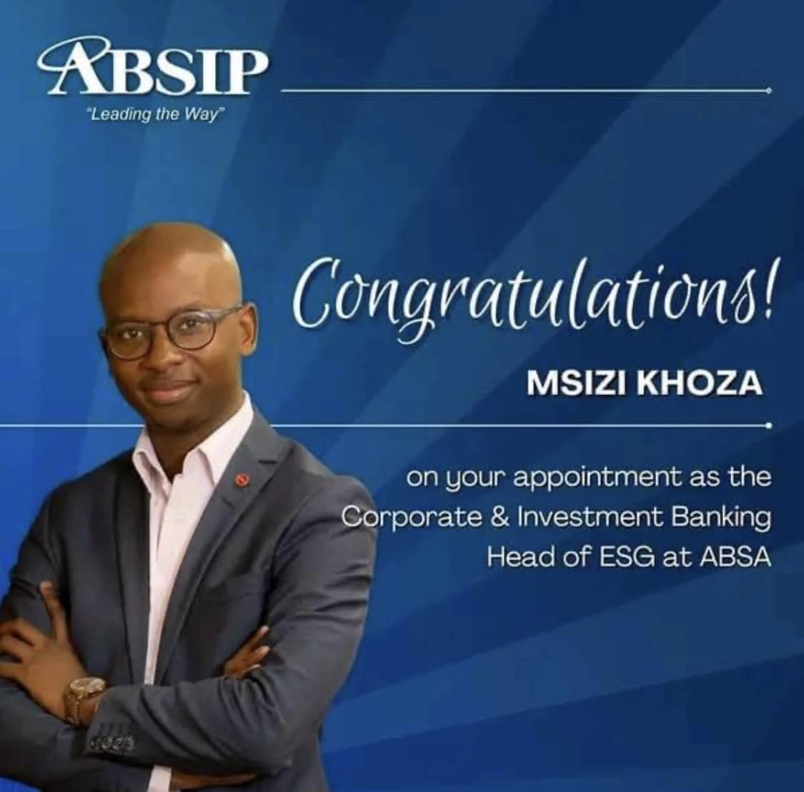 Afrique du Sud : Msizi Khoza, nouveau responsable de l'ESG chez Absa ...