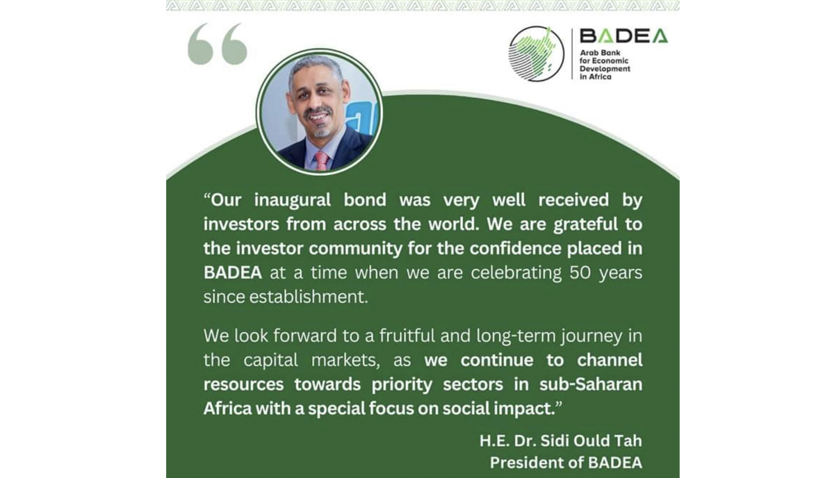 La BADEA lance avec succès son émission obligataire sociale inaugurale ...